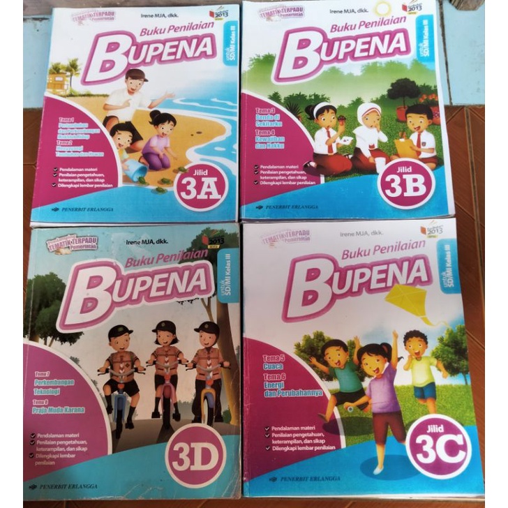 Jual BUPENA ERLANGGA SD/MI KELAS 3A,3B,3C,3D K13 | Shopee Indonesia