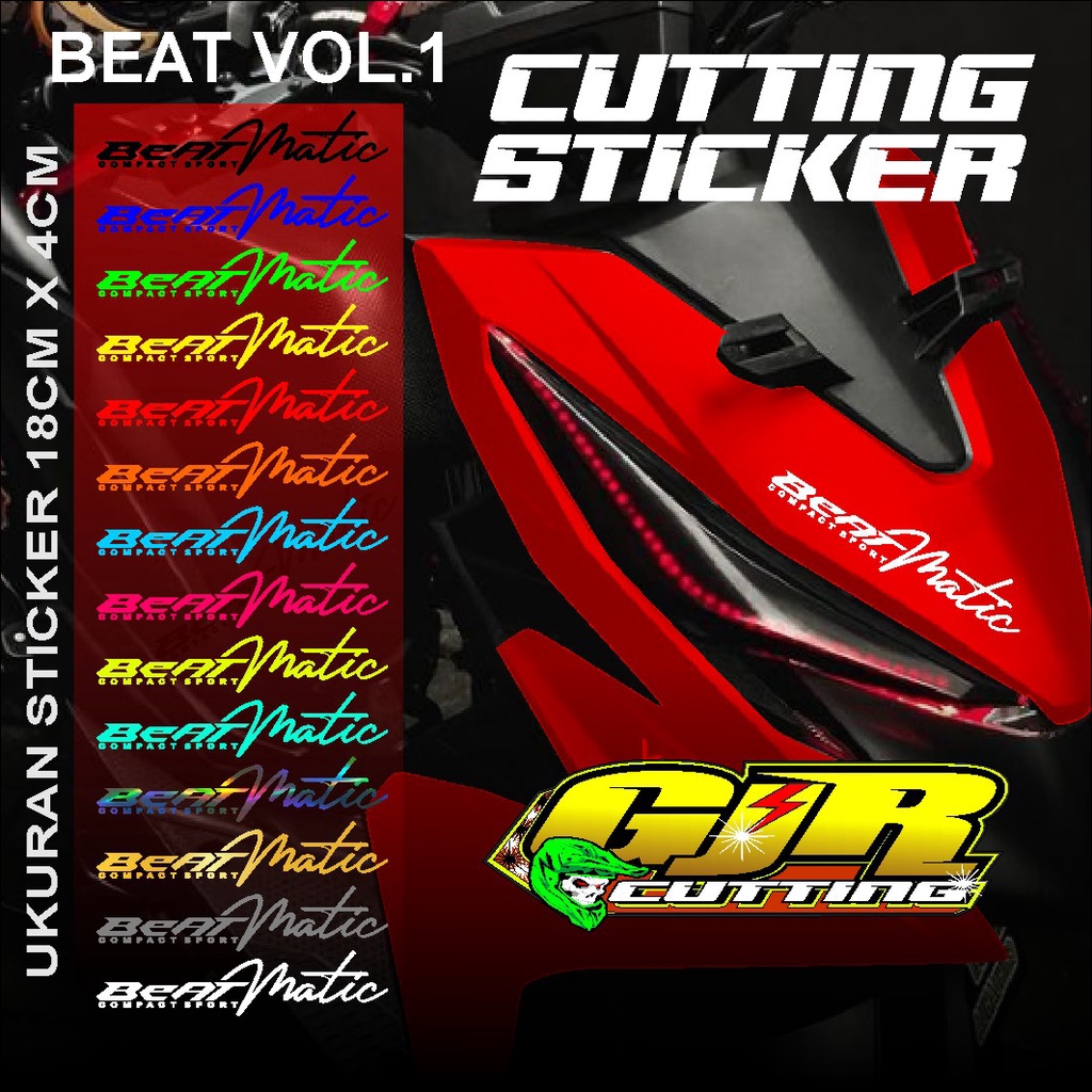 Jual (COD) Sticker Honda BEAT - Cutting Stiker Lis Variasi Motor Honda ...