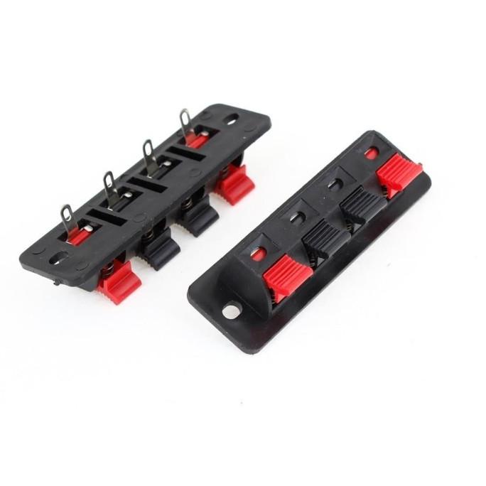 Jual Audio Terminal Jepit Capit Kabel Speaker 4 Pin Jalur Box Salon ...