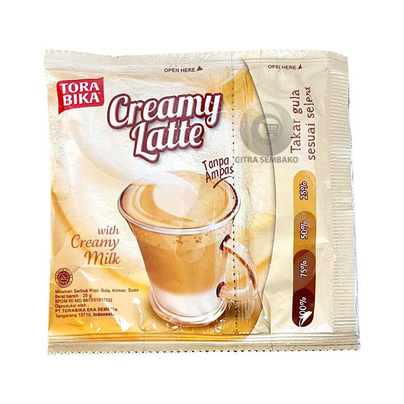 Jual Tora Bika Creamy Latte Renceng Isi 10 Bungkus Kopi Enak Laris ...
