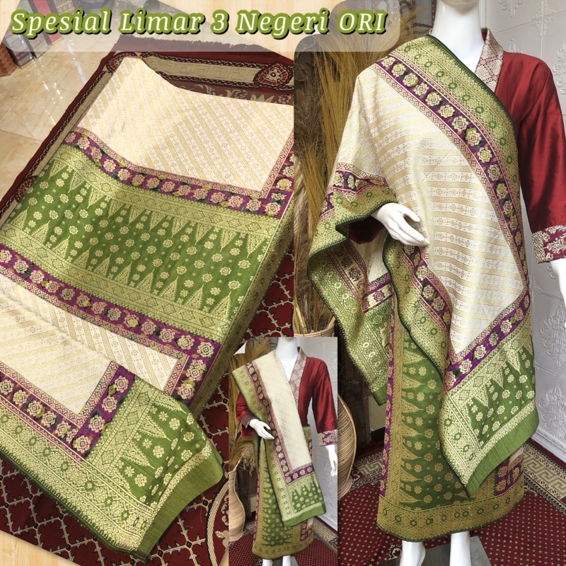 Jual Soesial Exclusive Songket Limar 3 Negeri ORI/ songket tenun asli ...