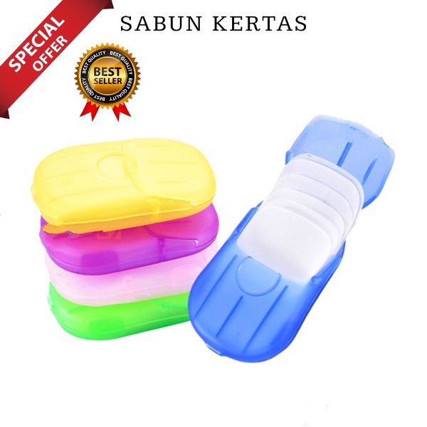 Jual Praktis Sabun Kertas/ SABUN KERTAS TRAVELING SABUN PORTABLE ...
