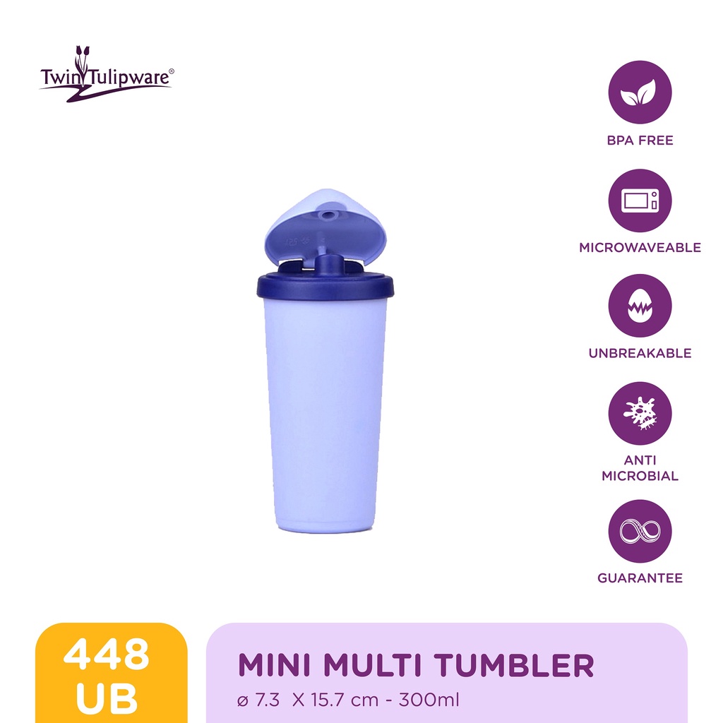 Jual Twin Tulipware Mini Multi Tumbler 300 ML Botol Minum | Shopee ...