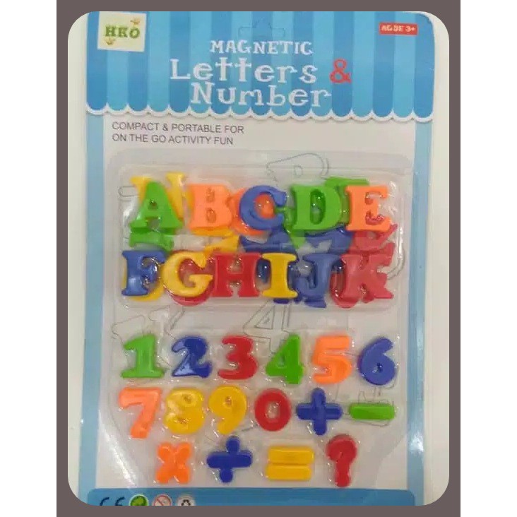 Jual MAINAN EDUKASI - HURUF DAN ANGKA MAGNET MAGNETIC ABC LETTER NUMBER ...