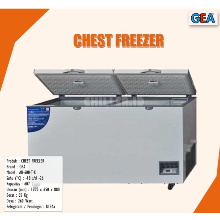Jual Chest Freezer GEA AB 600 TX | Shopee Indonesia