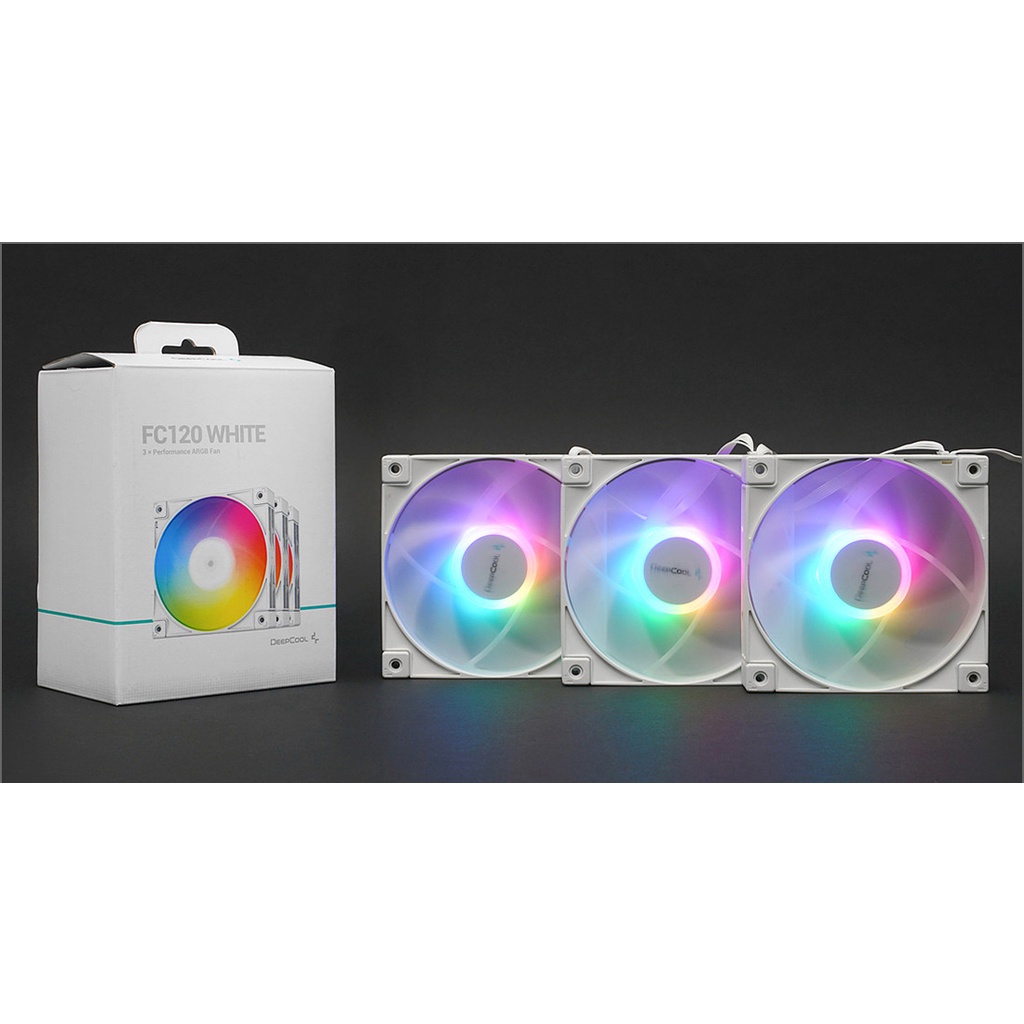 Jual FAN CASE DEEPCOOL fc120 / FC 120 WHITE FRAME (3XFAN) 12CM ARGB LED ...