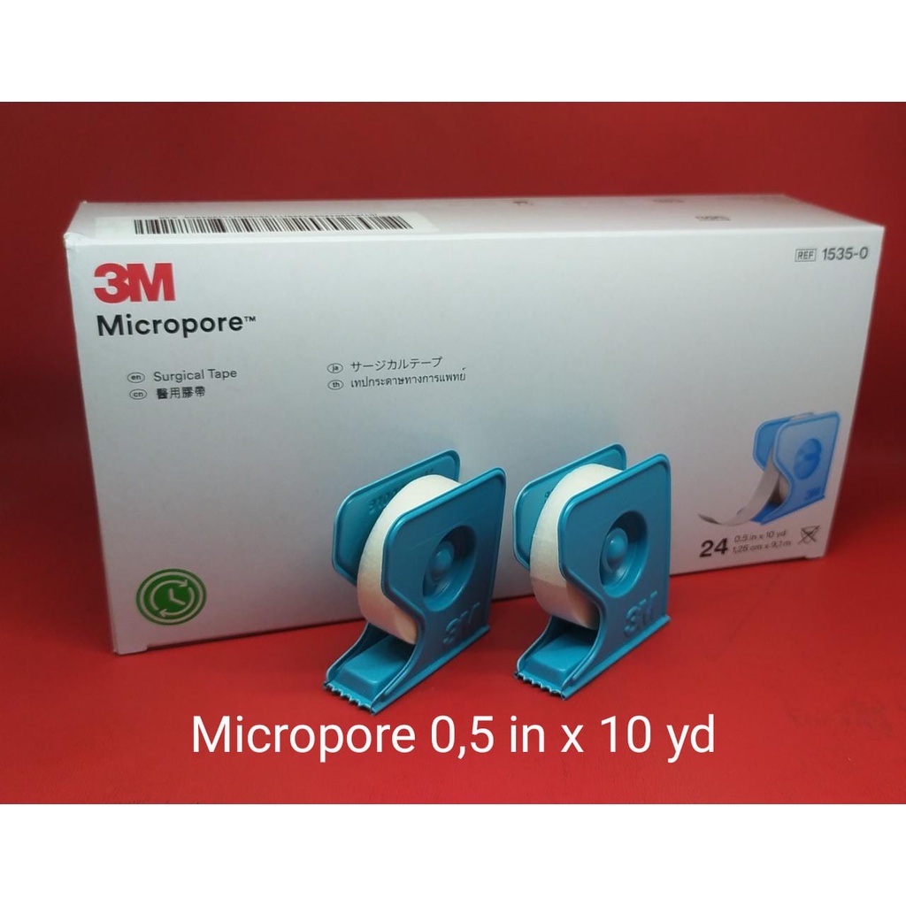 Jual Micropore 0,5 inchi 3M micropore (Plester putih kecil) | Shopee ...
