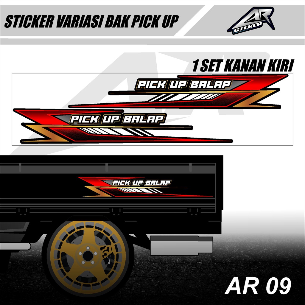 Jual Stiker Bak Pick Up Sticker Striping Lis Body Pick Up GRAND MAX ...
