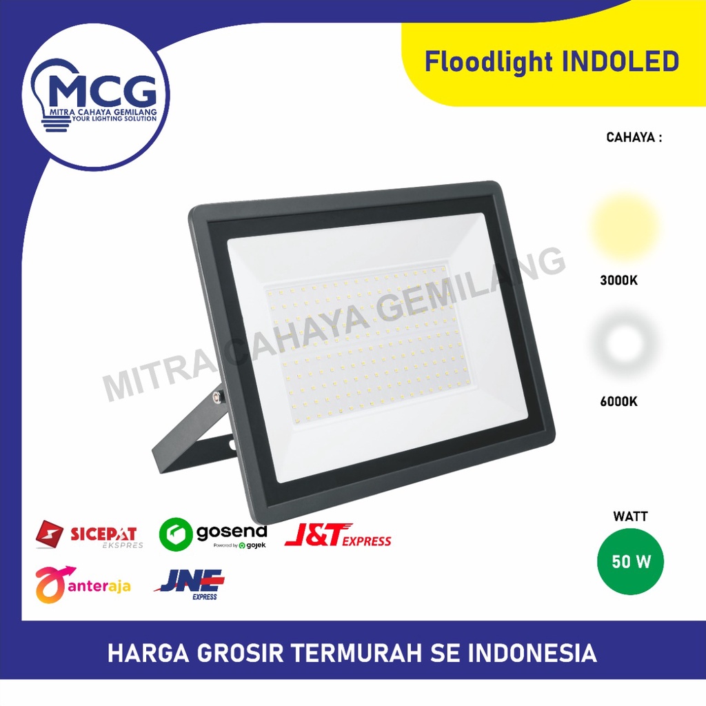 Jual Lampu Sorot LED 50W LED Flood Light 50 W Lampu Tembak Outdoor 50 Watt | Shopee Indonesia