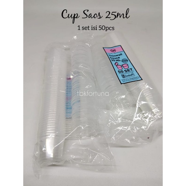 Jual Cup Saus 25ml isi 50pcs | Shopee Indonesia