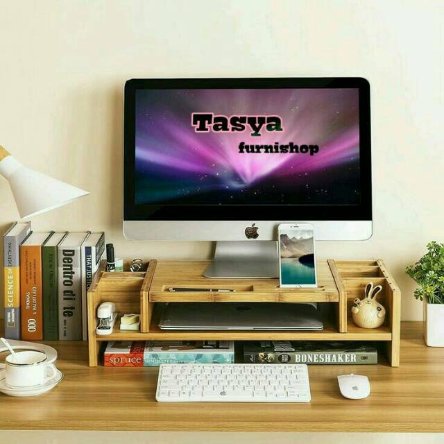 Jual Stand monitor / meja monitor/ stasionary desktop 01 | Shopee Indonesia