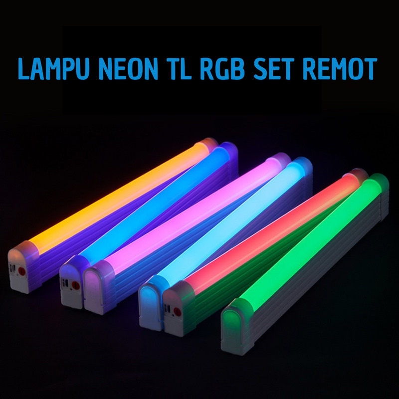 Jual Lampu LED NEON TL RGB Bar 50Cm Lampu meja rgb TL gaming lampu ...