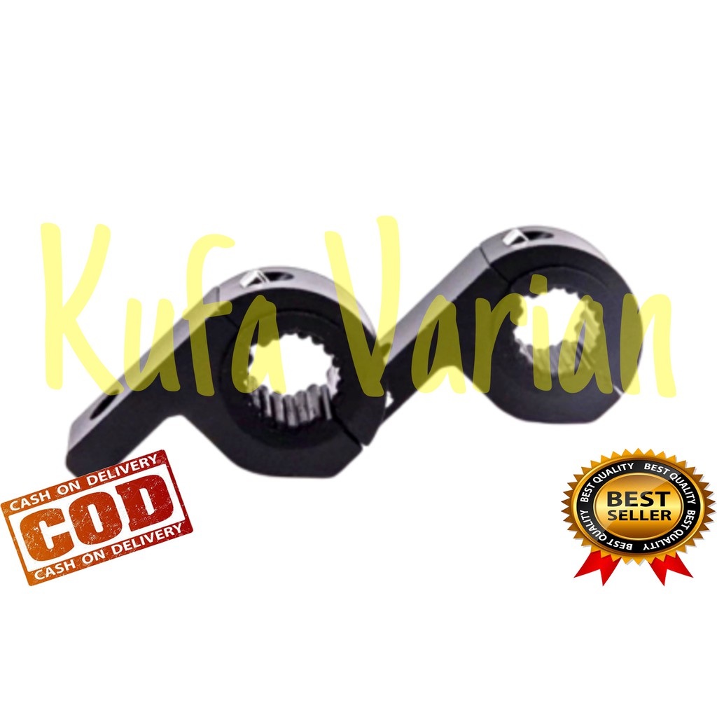 Jual Crashbar Besi Dudukan Lampu Sorot Led Bracket Breket Klem Stang