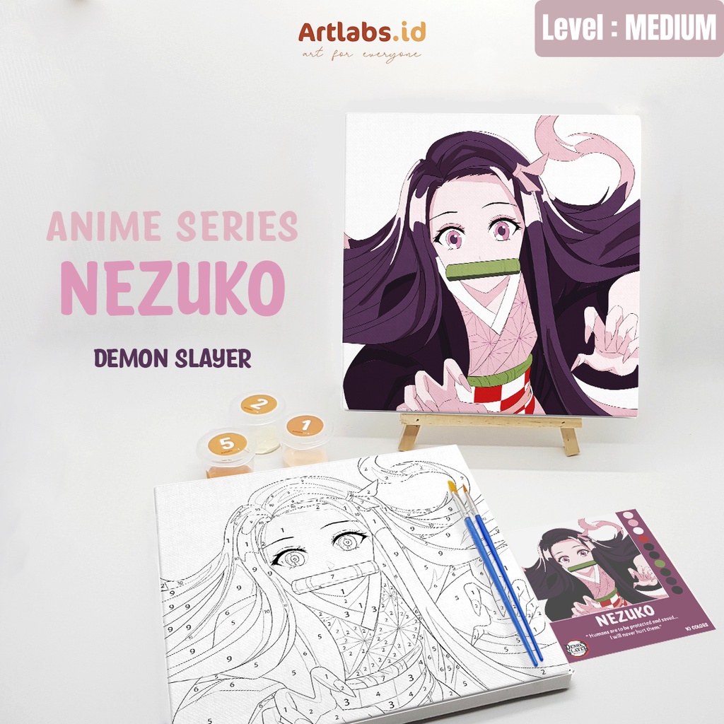 Jual NEZUKO - Paint By Number 10 Color [Anime Series] | Artlabs.id ...