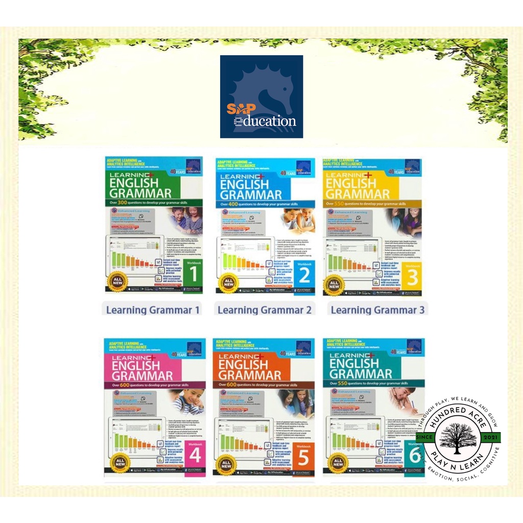 Jual SAP Learning English Grammar Workbook 1 - 6 (Complete 6 Books Set ...