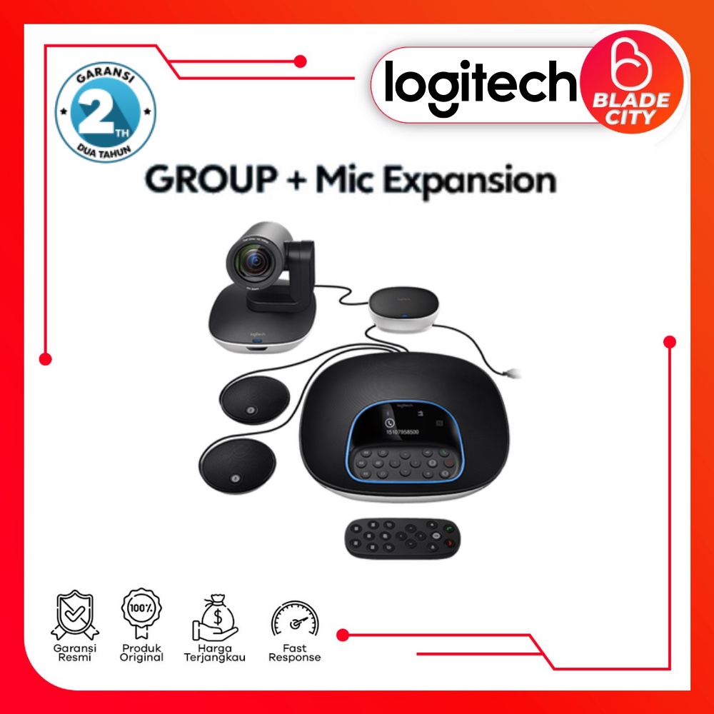 Jual Logitech Group Video Conference With Expansions Mic Group ...