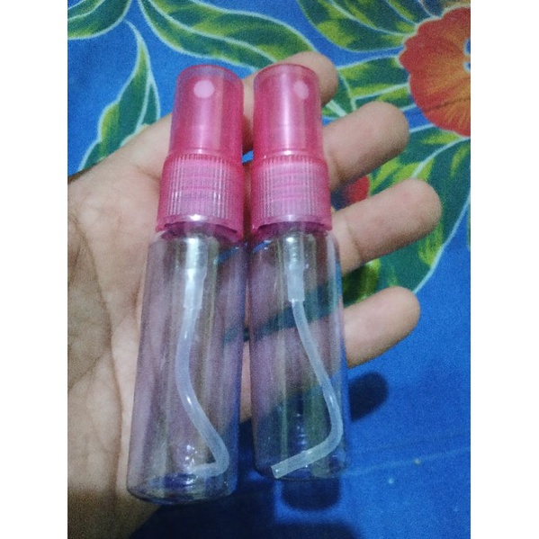 Jual botol parfum spray plastik tutup pink botol ungu isi 30ml | Shopee ...