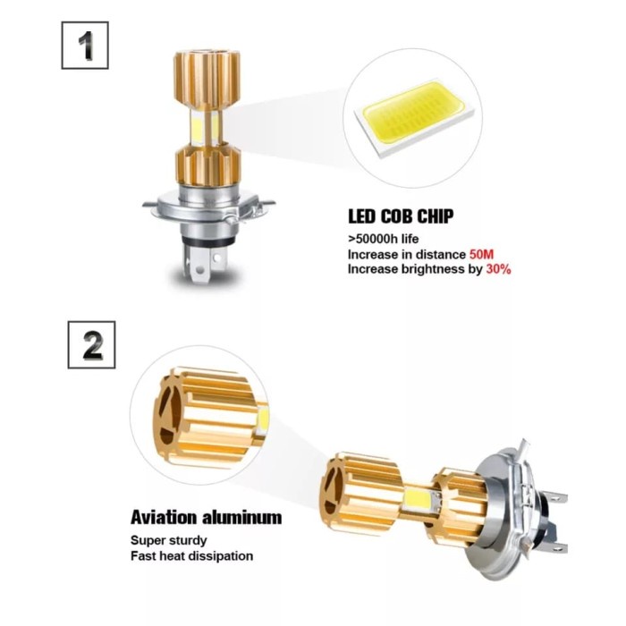 Jual Eklusif Lampu Motor Vespa Kymco Thunder Led Ba20D 3 Sisi Hot Sale ...