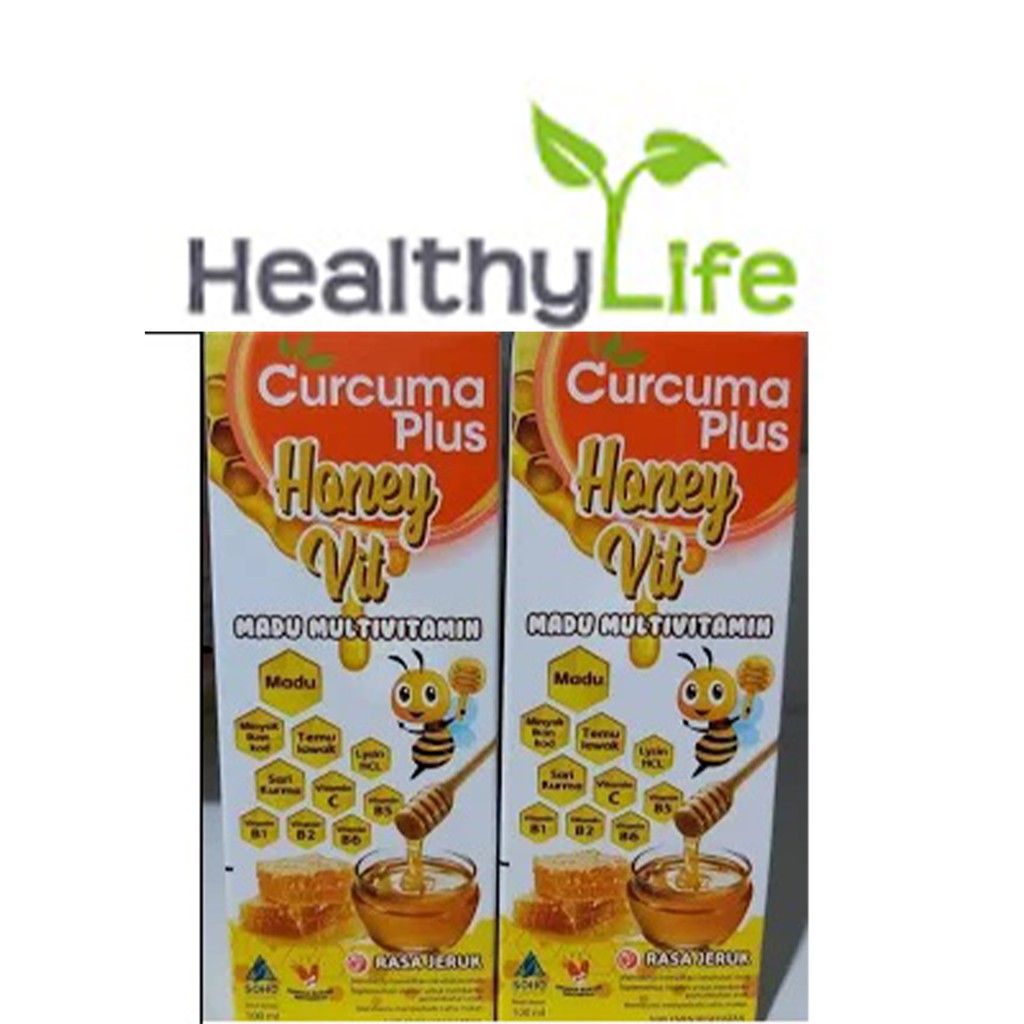 Jual Curcuma Plus Honey Vit Madu Multivitamin Rasa Jeruk 1 botol isi ...