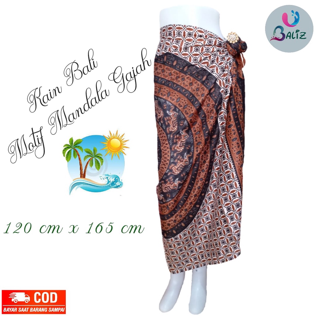 Jual Kain Bali Pantai - Kain Bali Motif Mandala Gajah Baru Standar ...