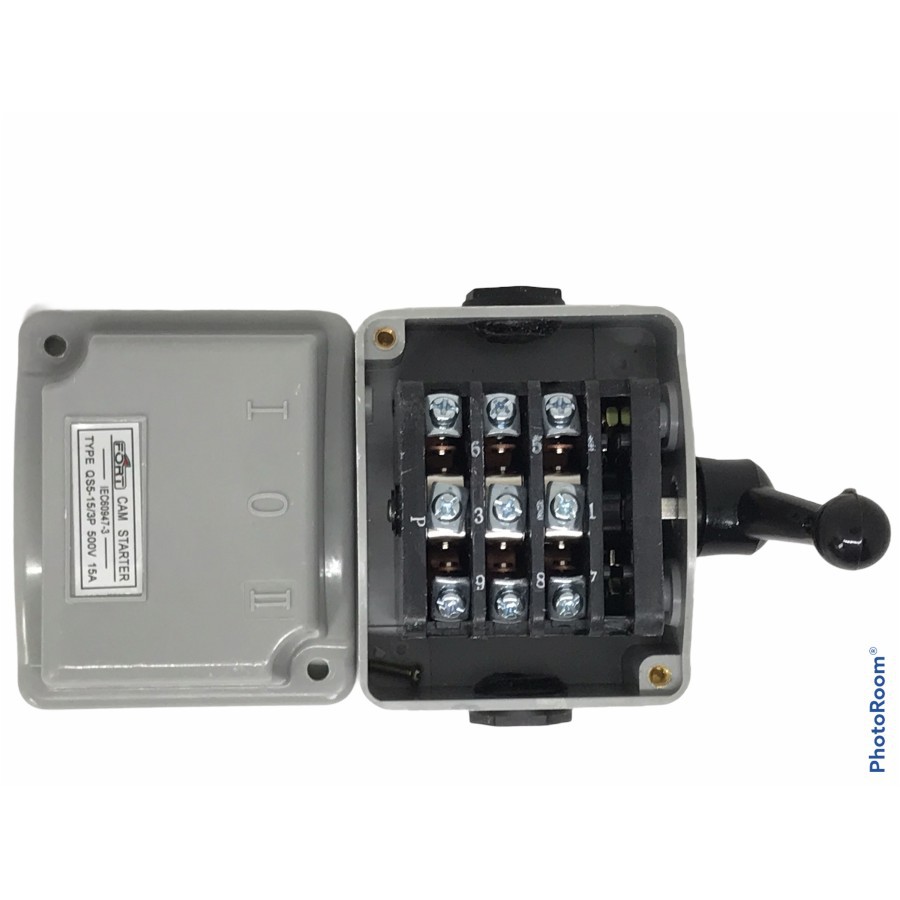 Jual CAM SWITCH QS5-15A 3P 15A PLN-GENSET SAKLAR STATER ON-OFF-ON ...