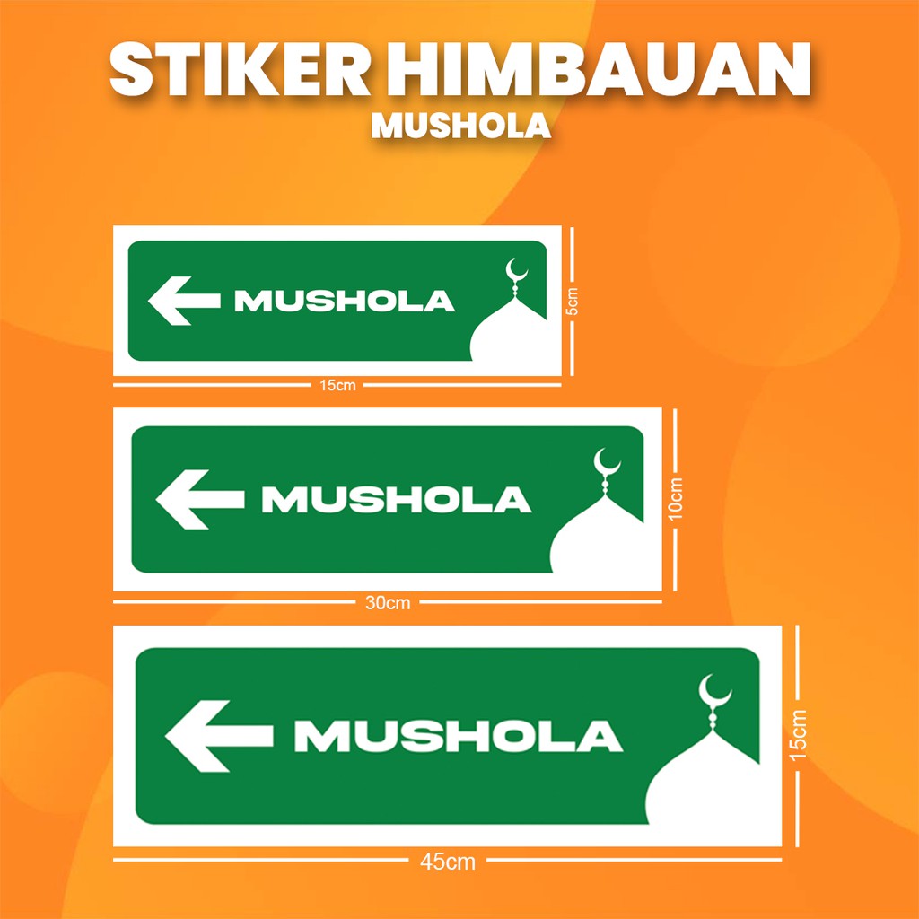 Jual Stiker K3 Musholla "Kiri" / Sticker HSE Musholla "Left" (Print ...