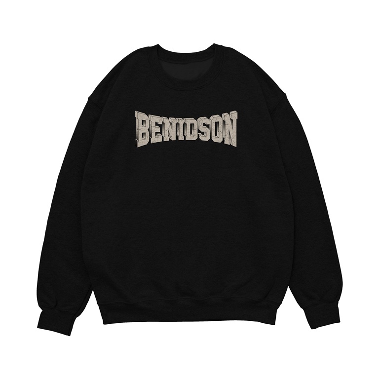 Jual BENIDSON Crewneck Sweater Chrack Typo Black | Shopee Indonesia