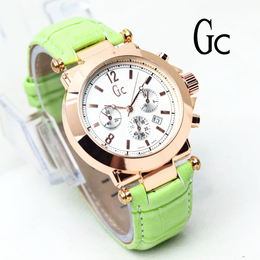 Jual Jam Tangan Wanita GC Date Tanggal Kulit Guess Collection | Shopee ...