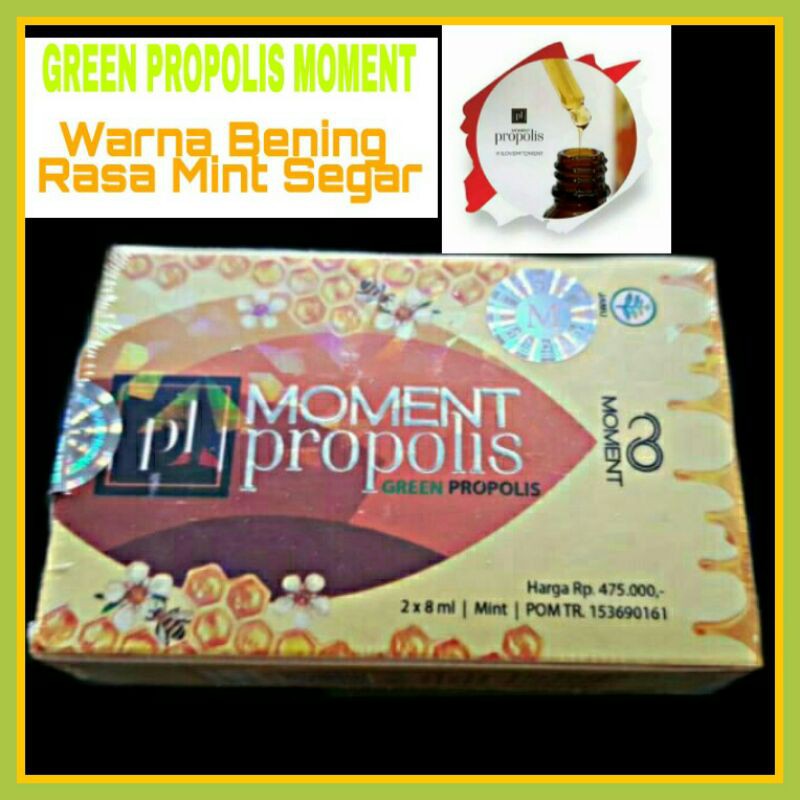Jual PROPOLIS MOMENT NEW GREEN PROPOLIS ORIGINAL 1 PACK ( 3 BOTOL ...