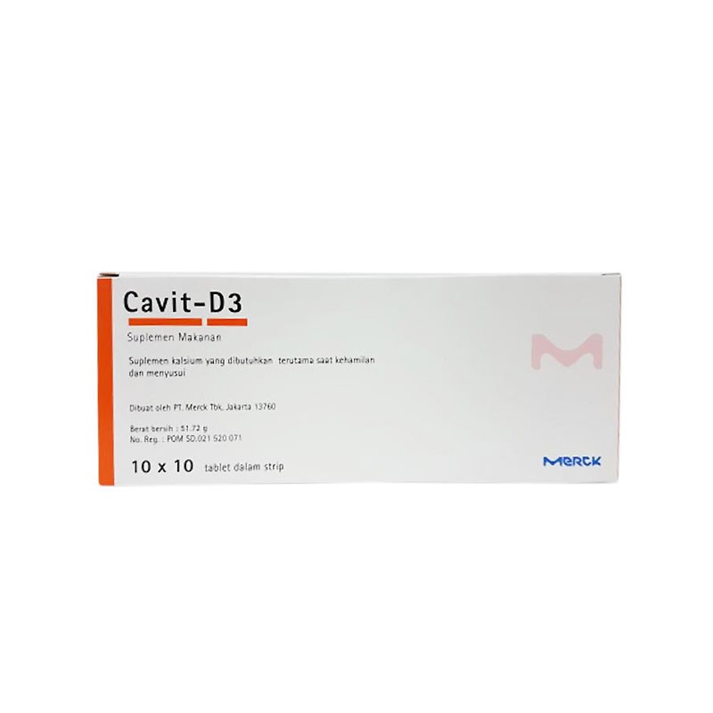Jual Cavit-D3 10 Tablet/Suplemen kalsium dan vitamin D3/Suplemen tulang ...
