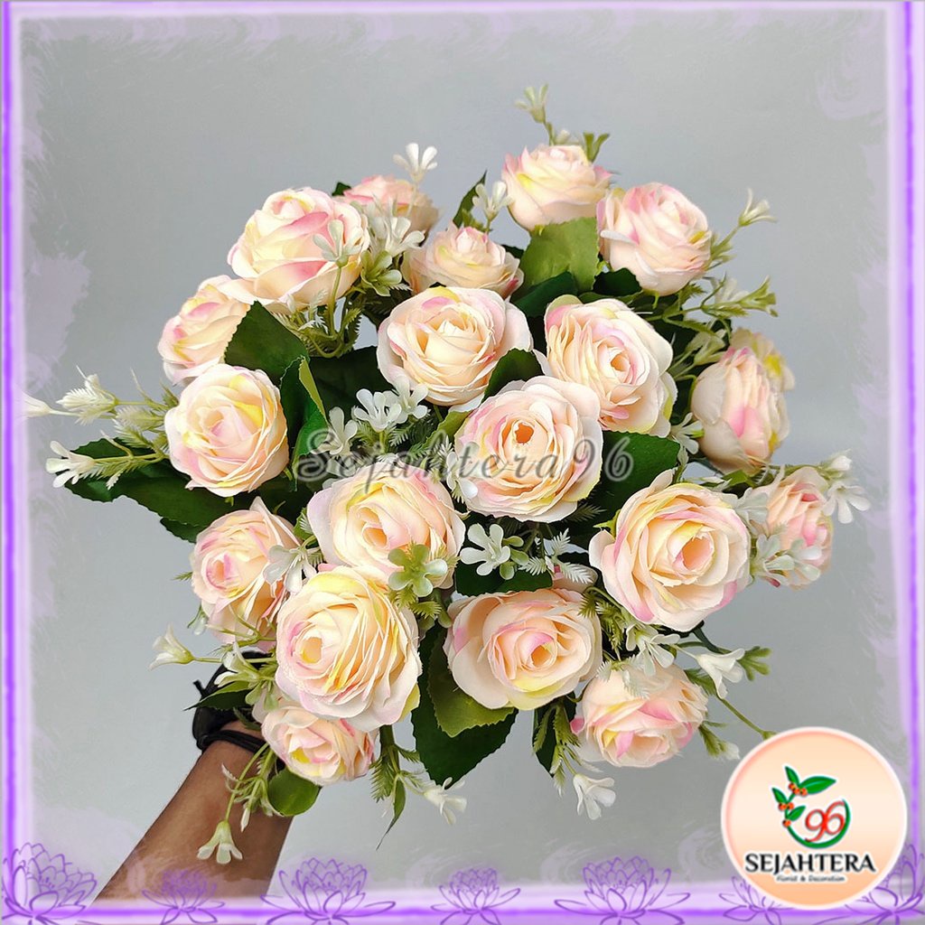 Jual Bunga Mawar Rose Sky Cabang 5 - bunga artificial mawar hiasan ...