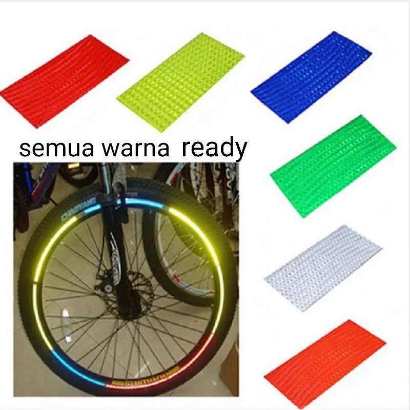Jual Sticker ban sepeda motor mobil reflector Wheel Reflective Sticker ...