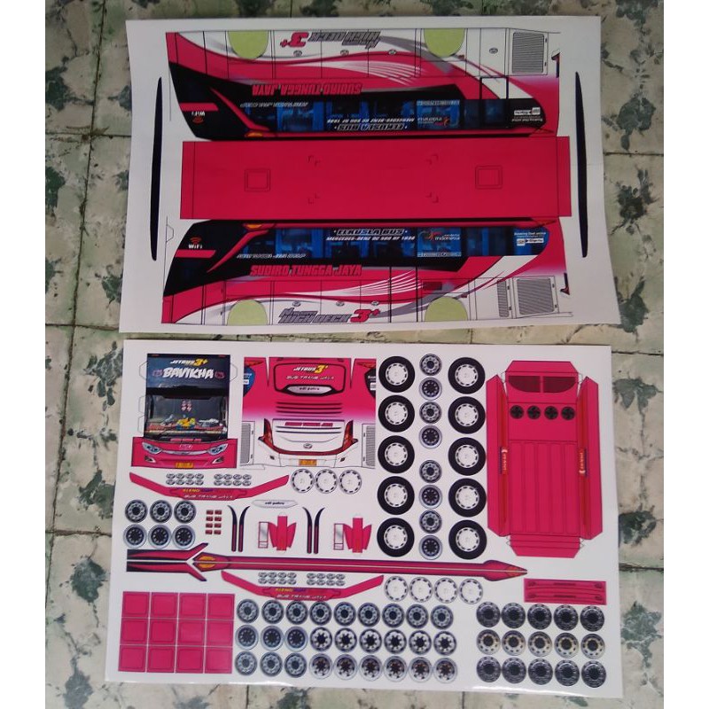 Jual Lembaran Papercraft Bus STJ Bavikha Skala 1:35 | Shopee Indonesia