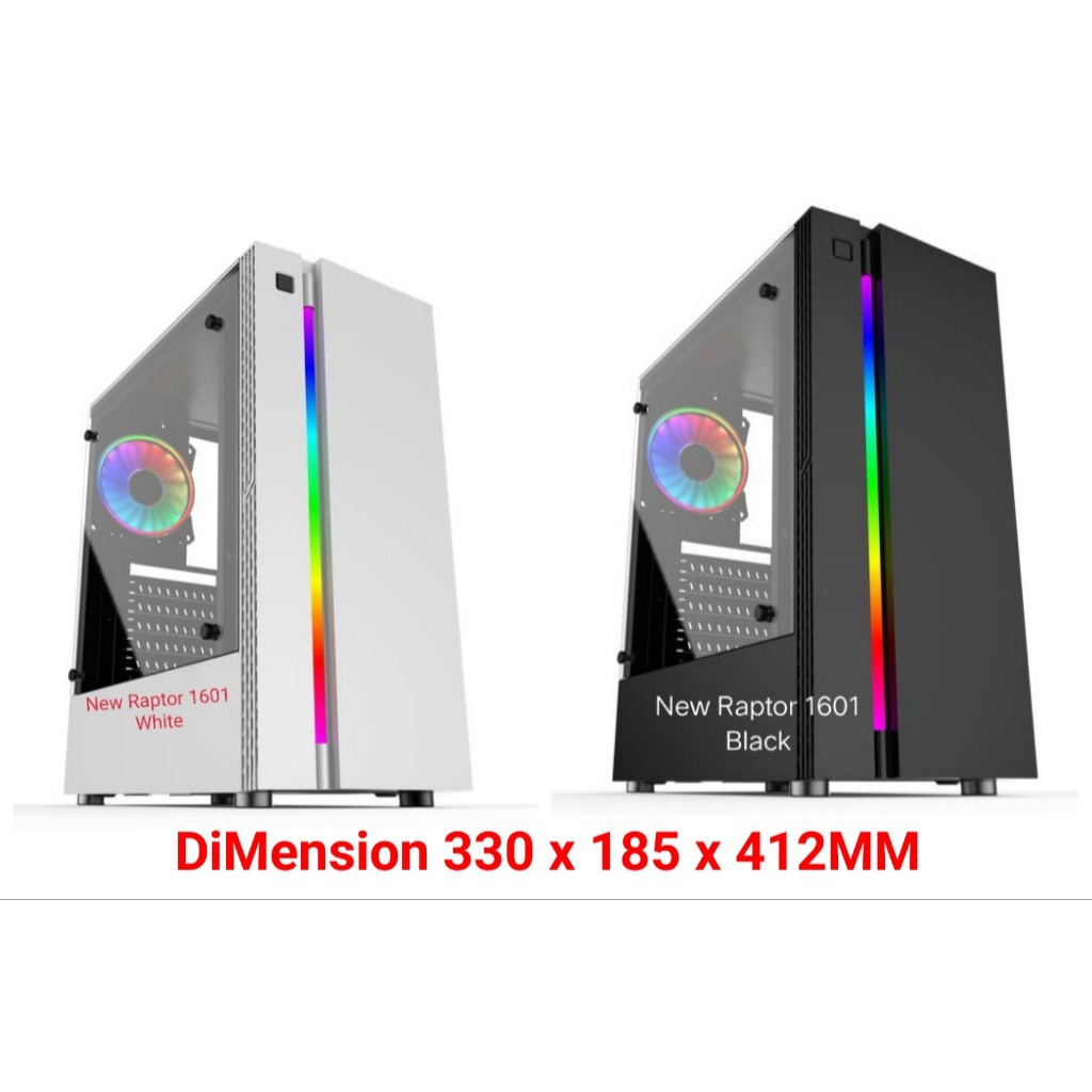 Jual .:: CASING RAPTOR 1601 LED RGB SIDE TRANSPARAN ::. | Shopee Indonesia