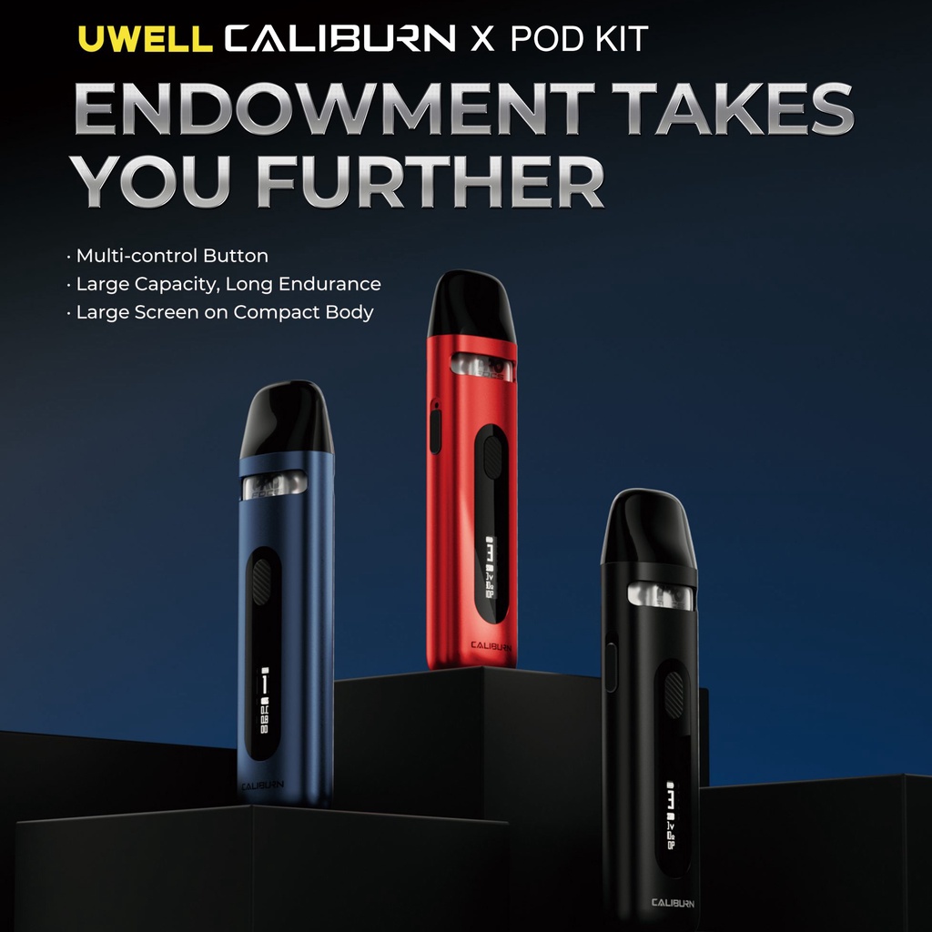 Jual CALIBURN X 20W 850mAh 3ML Pod System Kit with PRO-Focs Technology ...