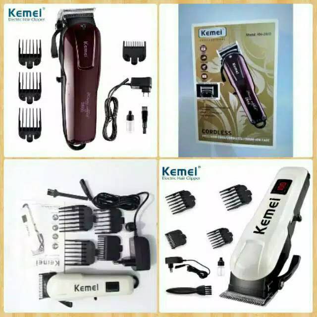 Jual KEMEI 2600 HAIR CLIPPER CHARGER TANPA KABEL WIRELESS UNTUK ANAK DAN DEWASA MESIN CUKUR ...
