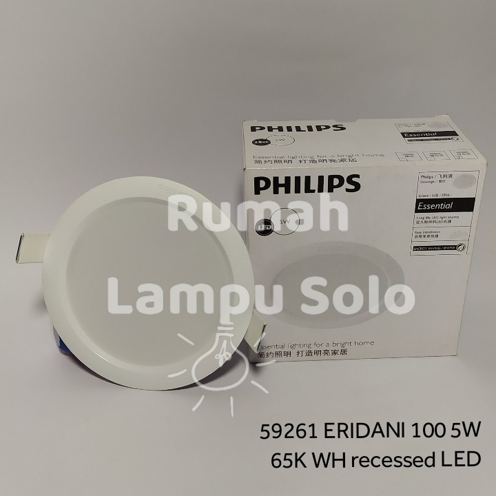 Jual Lampu Downlight 59261 Eridani 5Watt 65K 4inch putih WH Recessed ...
