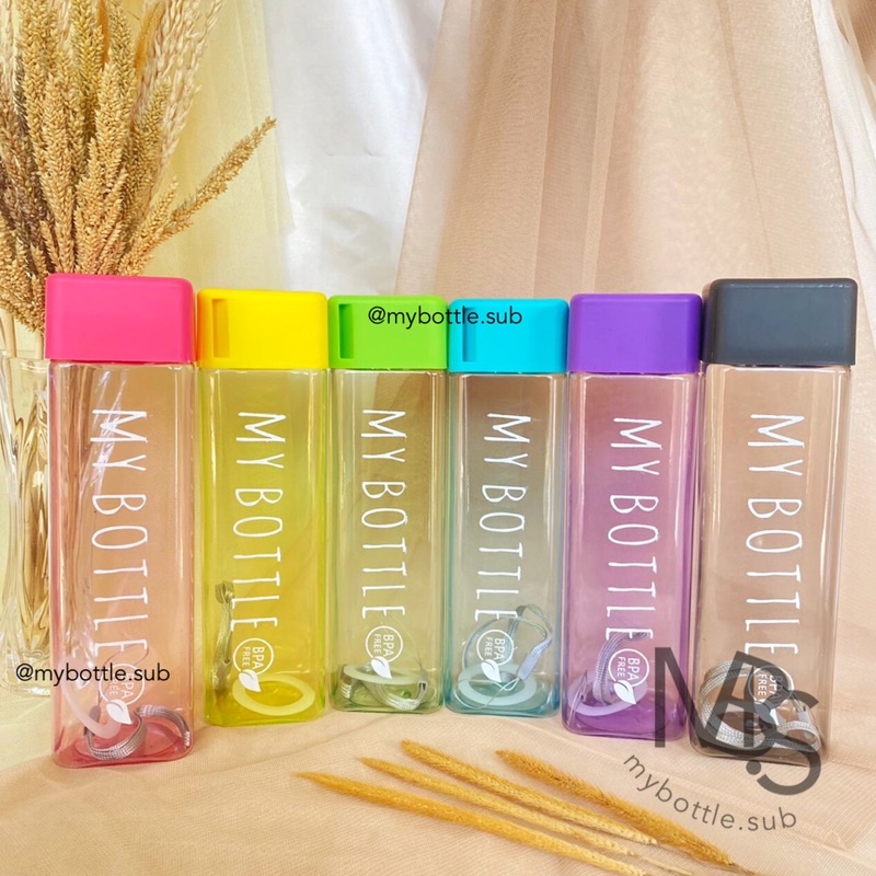 Jual My Bottle Kotak Segi Persegi Petak Full Color Warna Botol Minum ...