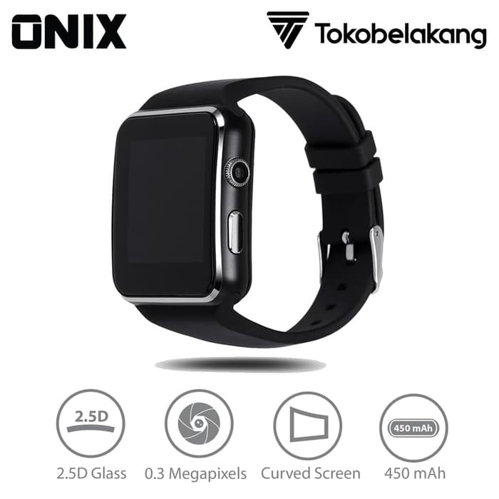 Jual TERGREGET !! Onix Smartwatch X6 - 2.5D Curved Screen Bluetooth 3.0 ...