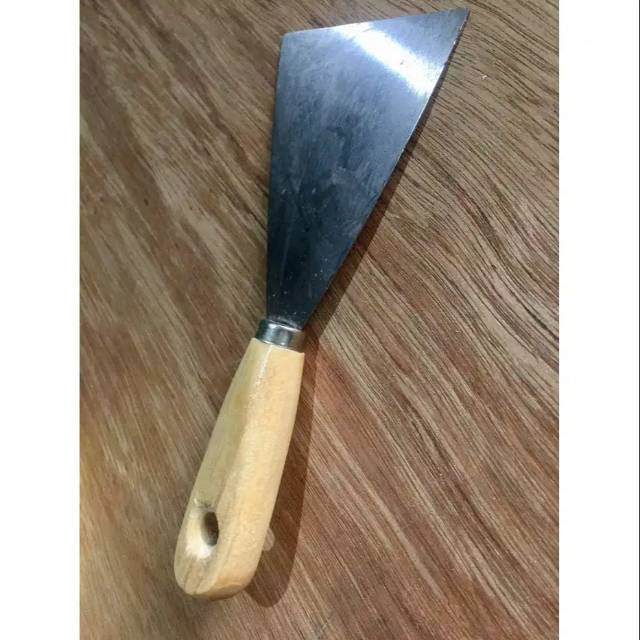 Jual Kape/ sendok dempul/ skrap/ scrapper gagang kayu 2 inch 5cm ...