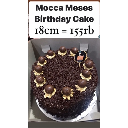 Jual mocca meses bday cake - topper atau kartu blm termasuk | Shopee ...