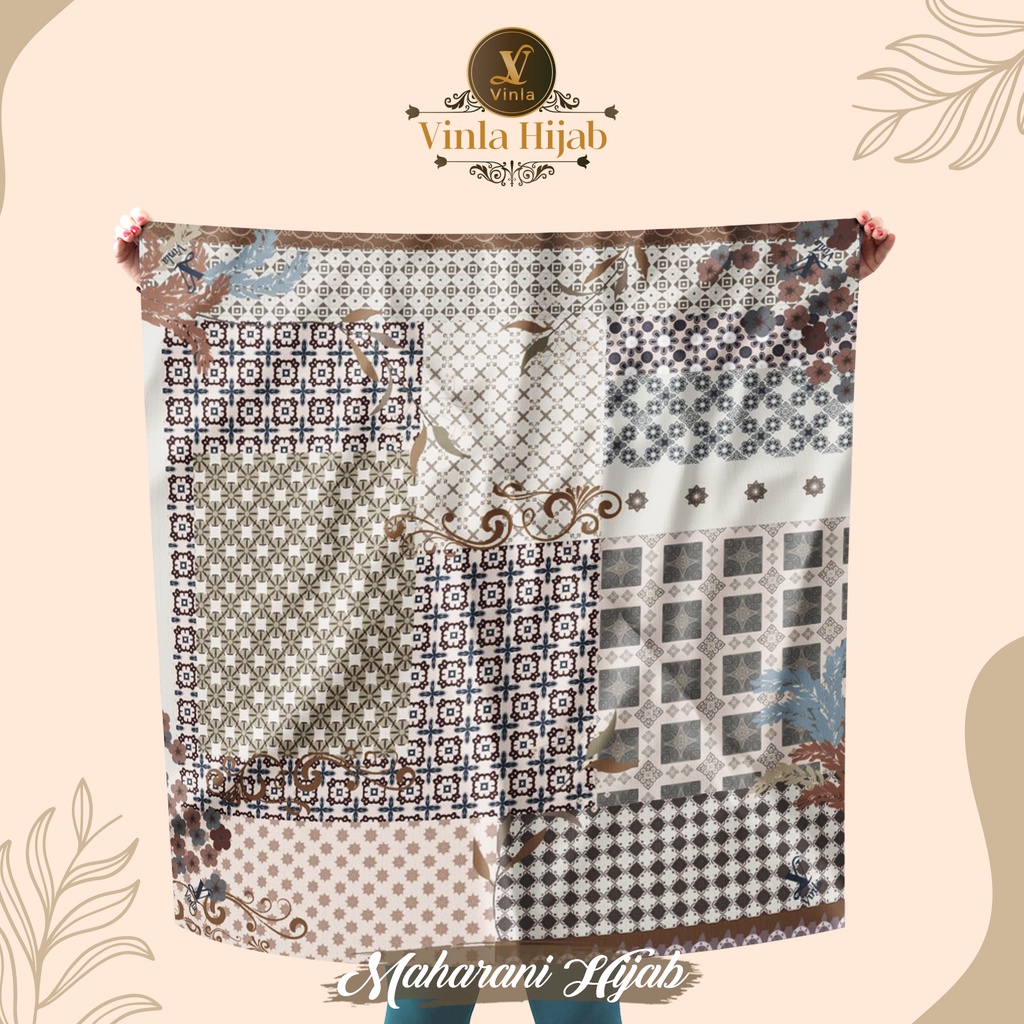 Jual Vinla Hijab - Maharani Hijab - Premium Voal Motif Laser Cutting ...
