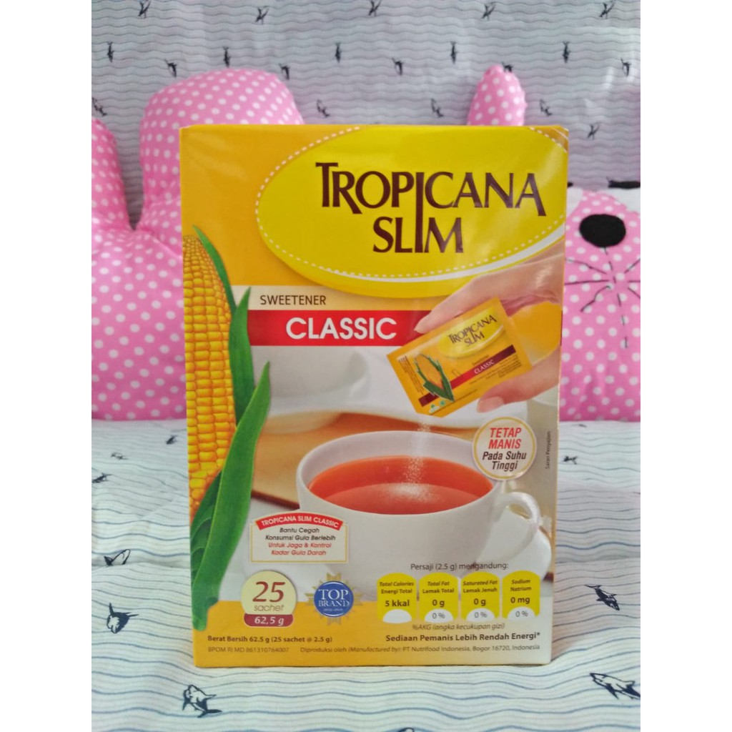Jual TROPICANA SLIM SWEETENER CLASSIC 25 SACHET - HTA SUSU PAMPERS ANAK ...