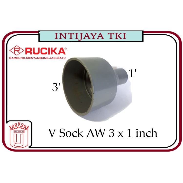 Jual RUCIKA V SOCK AW 3 X 1 PVC | Shopee Indonesia