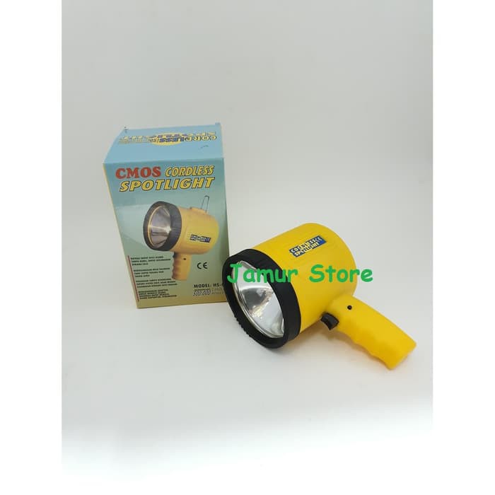 Jual Senter Spotlight Halogen CMOS HS6V / CMOS Spotlight Halogen HS-6V | Shopee Indonesia
