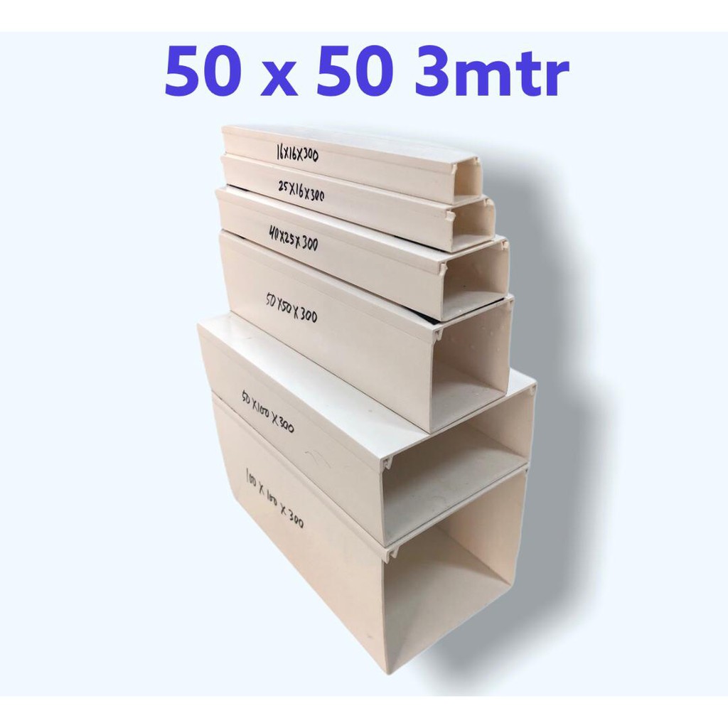 Jual Cable Duct PVC 50 x 50mm 3meter / Kabel Duct PVC 50 x 50mm 3meter ...