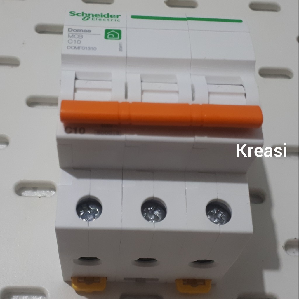Jual MCB 3 PHASE C10 10 AMPERE DOMAE DOMF01310 SCHNEIDER MERLIN GERIN | Shopee Indonesia