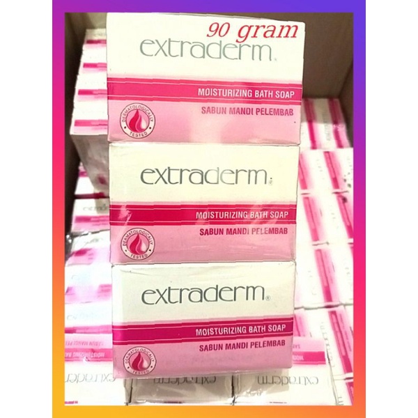 Jual EXTRADERM moisturizing bath soap 90 gram ( sabun mandi, pelembap ...