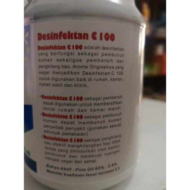 Jual Du1> Brataco disinfectant C100 desinfektan C100 1 liter 1000ml ...