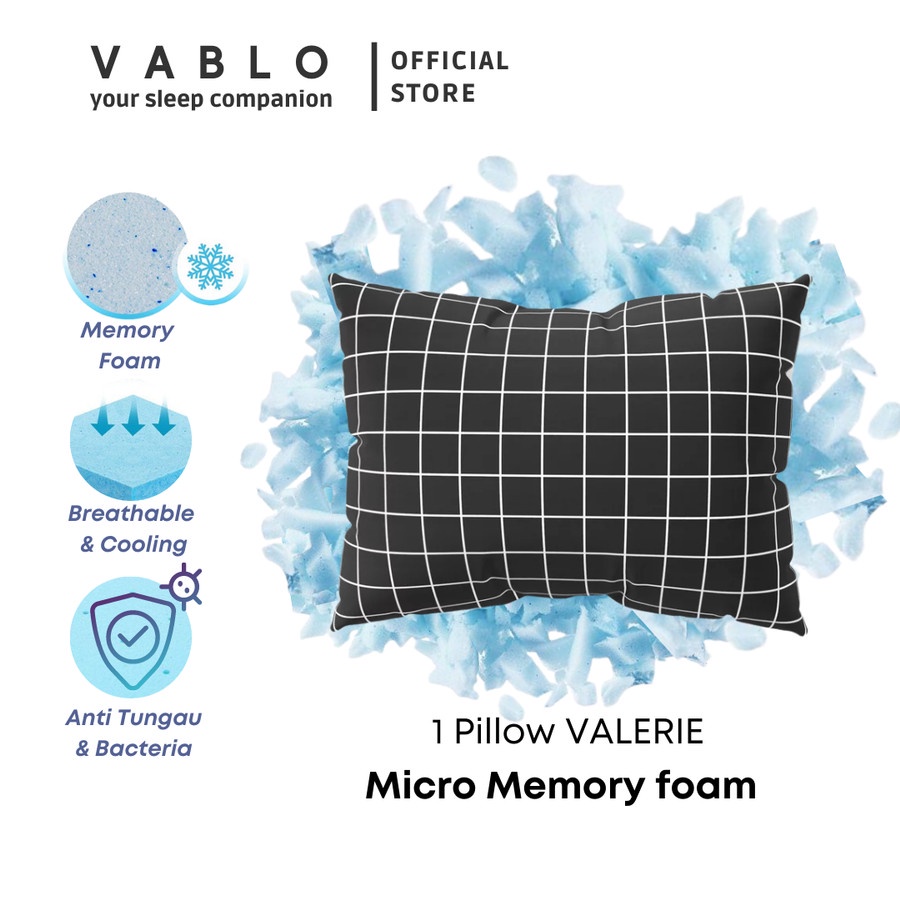 Jual Vablo Valerie bantal micro memory foam - 1pcs | Shopee Indonesia